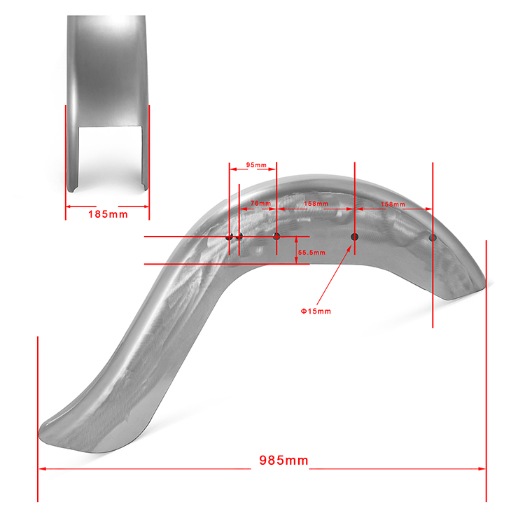 Extended Steel Rear Fender For Harley - Buy Motorcycle Fender, Rear ...